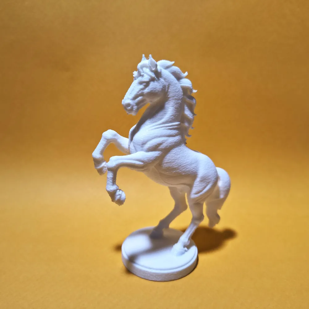Rearing rampant horse sculpture - Free 3D Print Model - MakerWorld