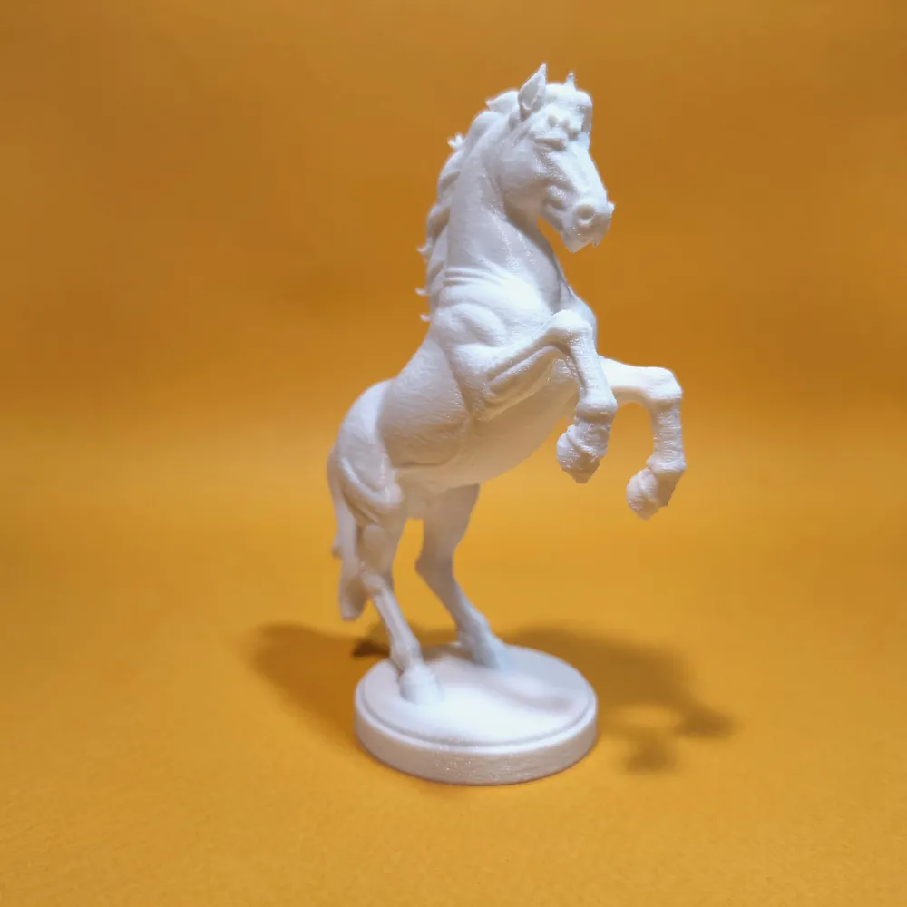 Rearing rampant horse sculpture - Free 3D Print Model - MakerWorld