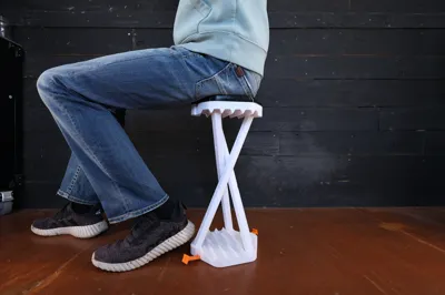 Compact Collapsible Camping Stool by Luke Edwin MakerWorld: Download ...
