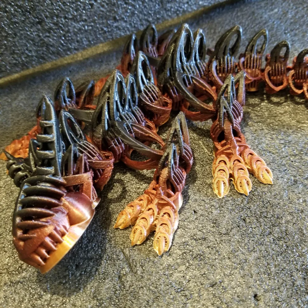 Shakaworld3D Articulated Baby Horned Rib Dragon by Shakaworld3D ...