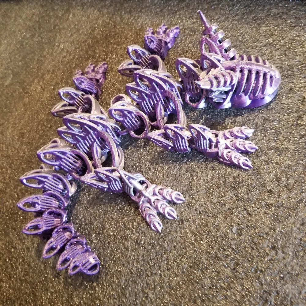 Shakaworld3D Articulated Baby Horned Rib Dragon by Shakaworld3D ...