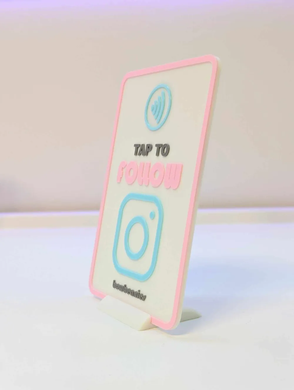 NFC Tap-to-Follow 3D Display Stands for Business - Free 3D Print Model ...