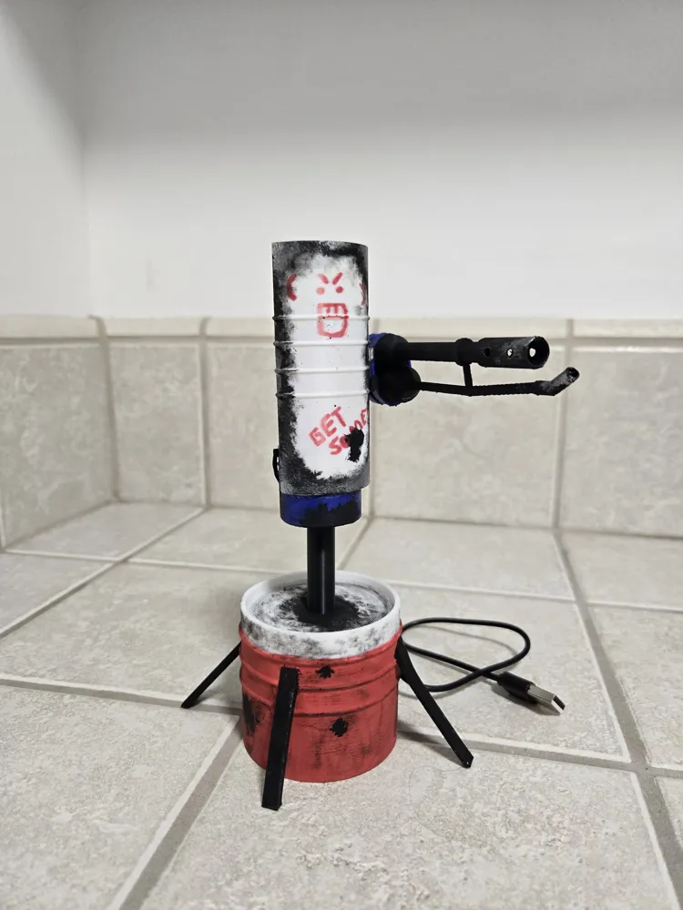 Rust Flame Turret - Free 3D Print Model - MakerWorld