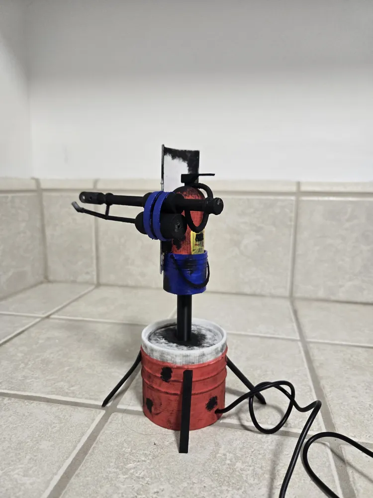 Rust Flame Turret - Free 3D Print Model - MakerWorld