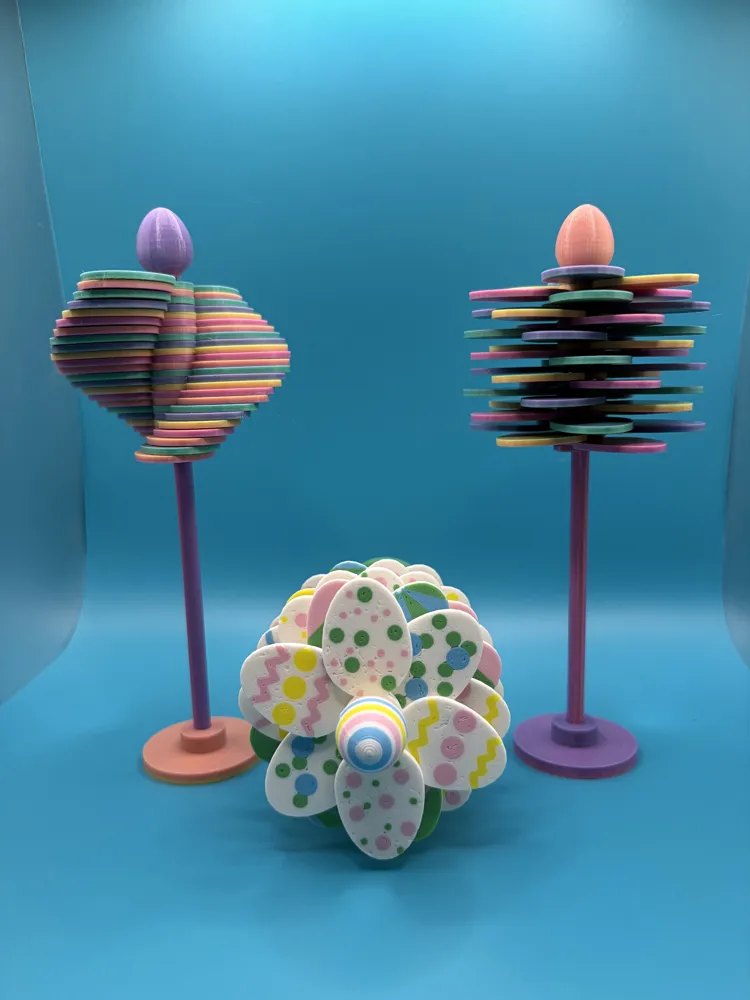 Easter Egg Flip Flap Spinner - Free 3D Print Model - MakerWorld