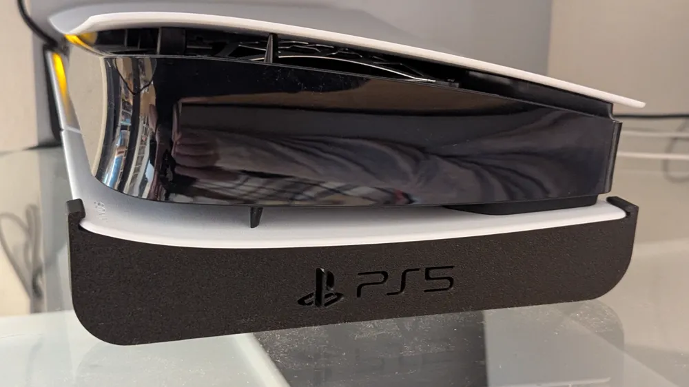 PS5 slim Disc drive horizontal stand with logo Remixed by StealthyHydra ...