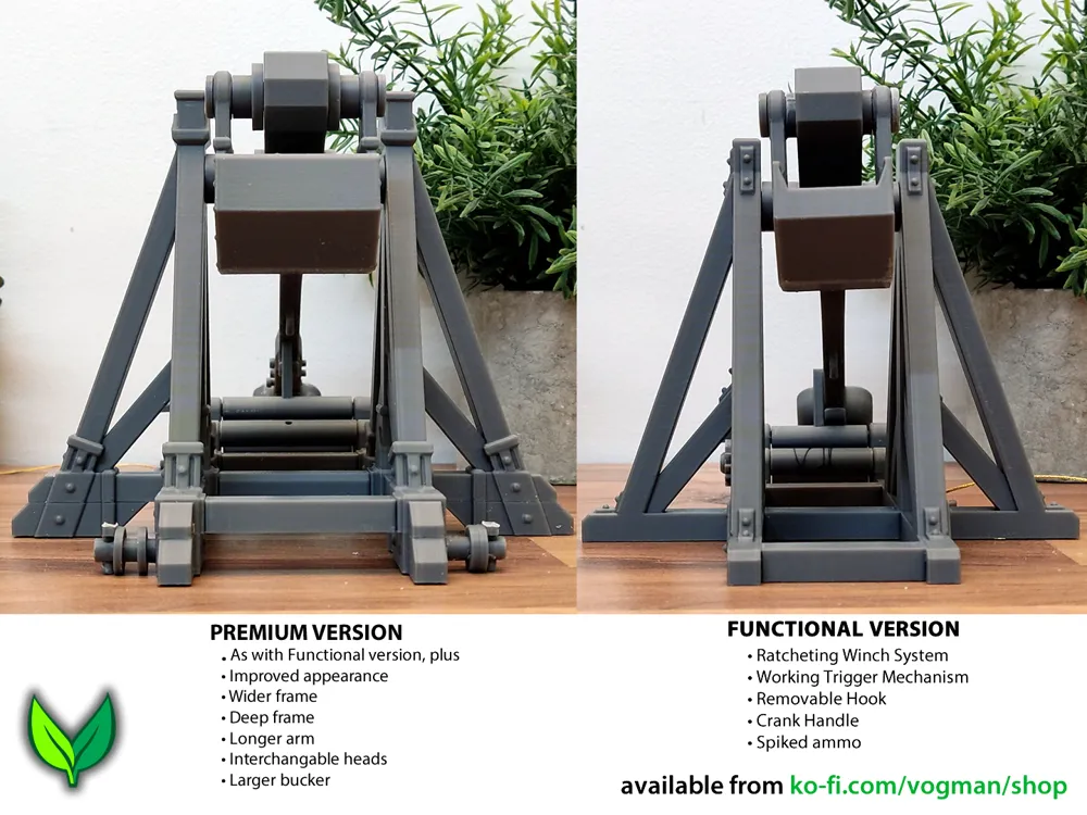 Working 3D Printed Trebuchet Modular Siege Engine - Free 3D Print Model ...