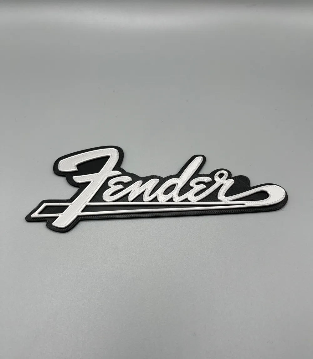 Fender Amp Badge Logo - Free 3D Print Model - MakerWorld