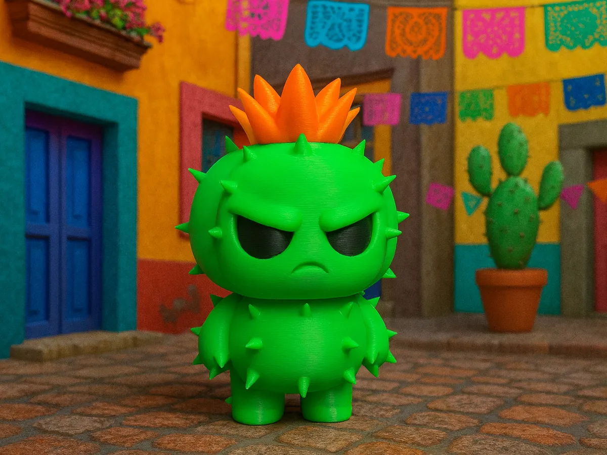 Spiky – The Grumpy Chibi Cactus by Eon3D MakerWorld: Download Free 3D ...