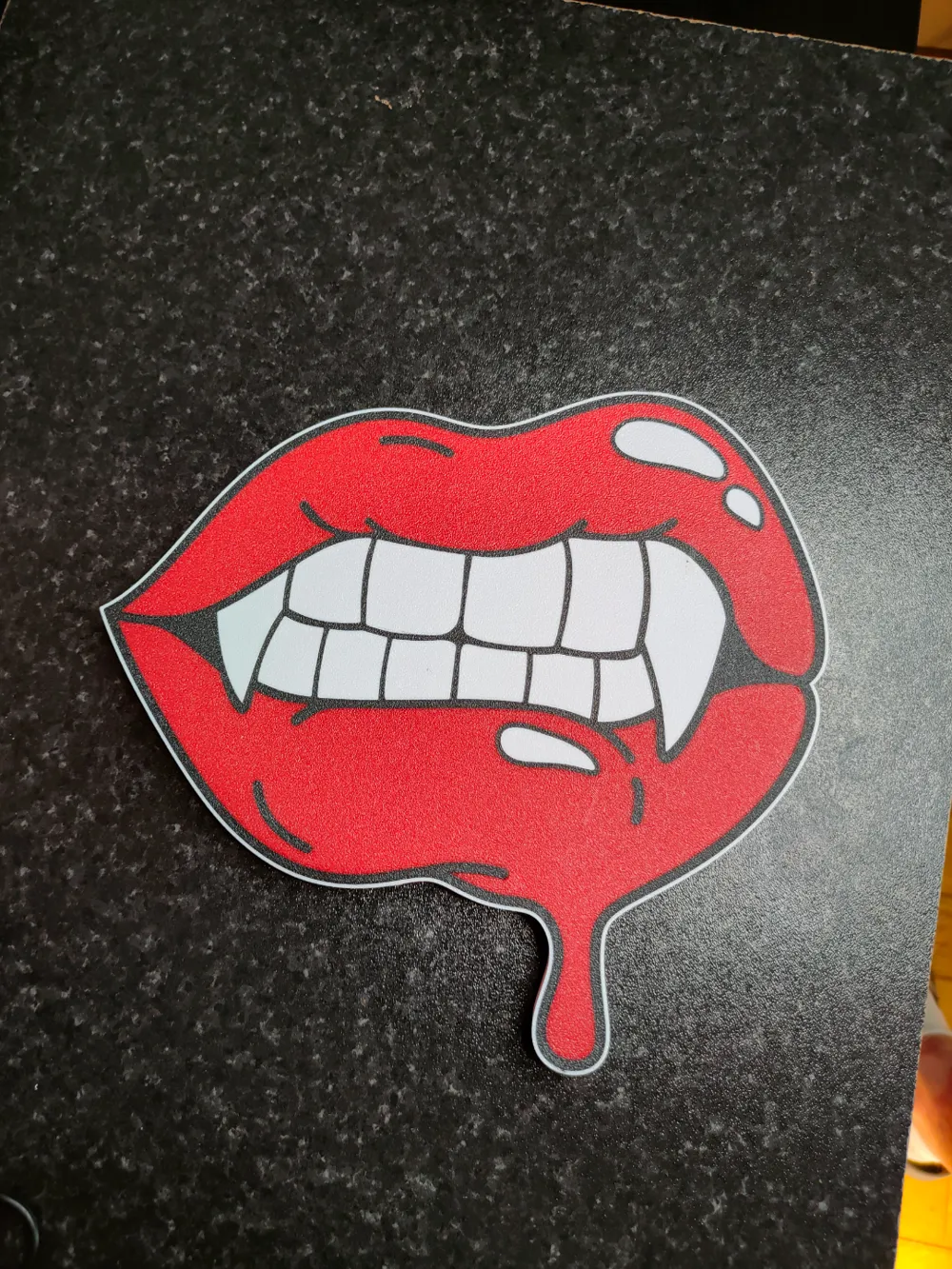 Vampire Fangs box light with a stand by NotTooShabbyCreations - MakerWorld