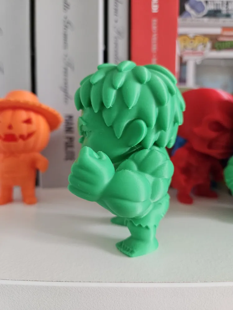 Hulk Chibi - The Pocket Fury! - NO AMS - Free 3D Print Model - MakerWorld