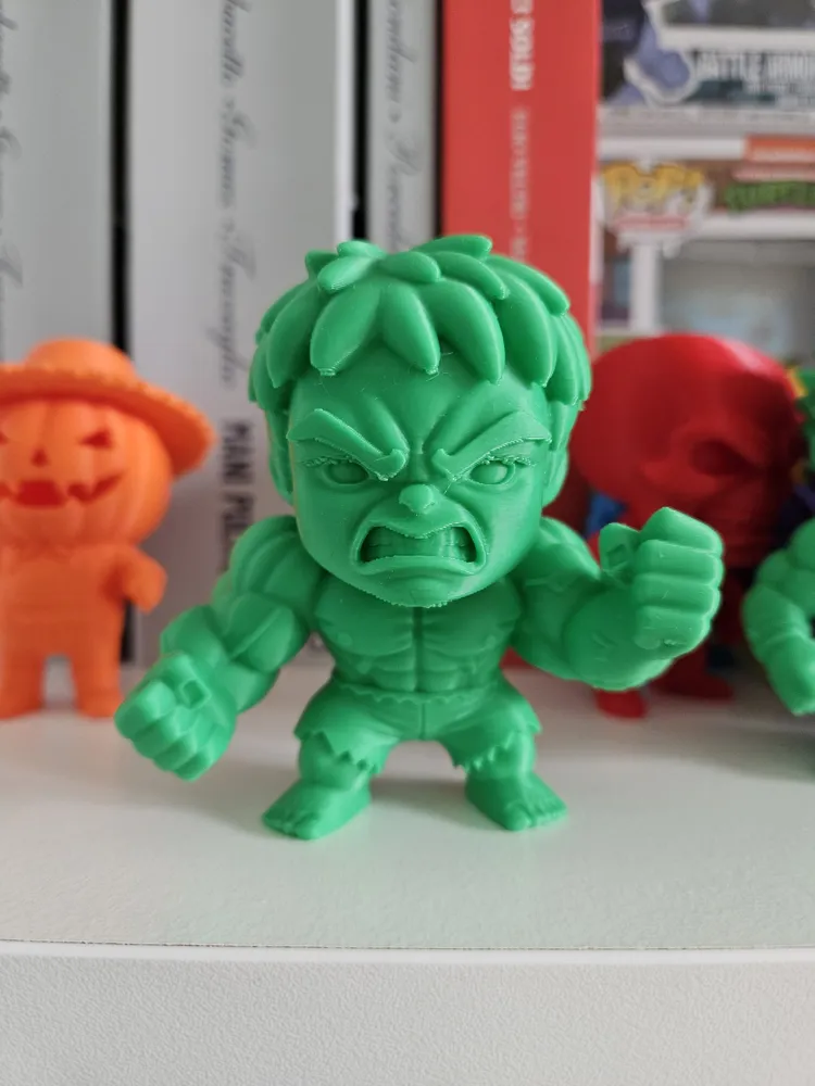 Hulk Chibi - The Pocket Fury! - NO AMS - Free 3D Print Model - MakerWorld