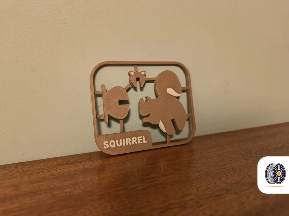 Cute Squirrel Kit Card | AMS Ready, two sizes by Mike.stl - MakerWorld