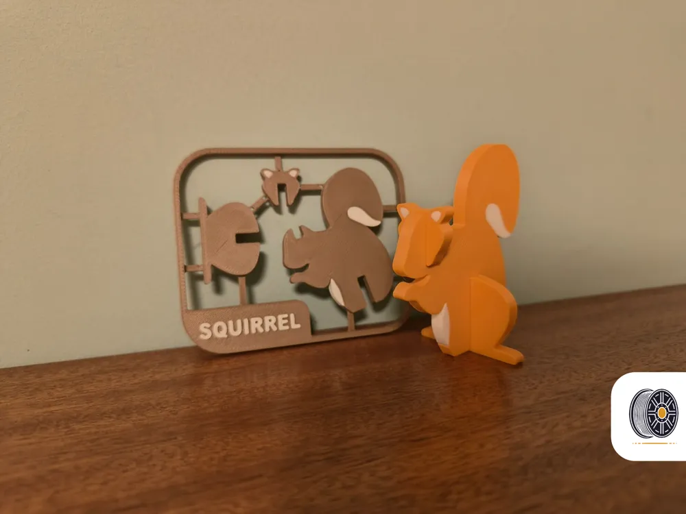 Cute Squirrel Kit Card | AMS Ready, two sizes by Mike.stl - MakerWorld