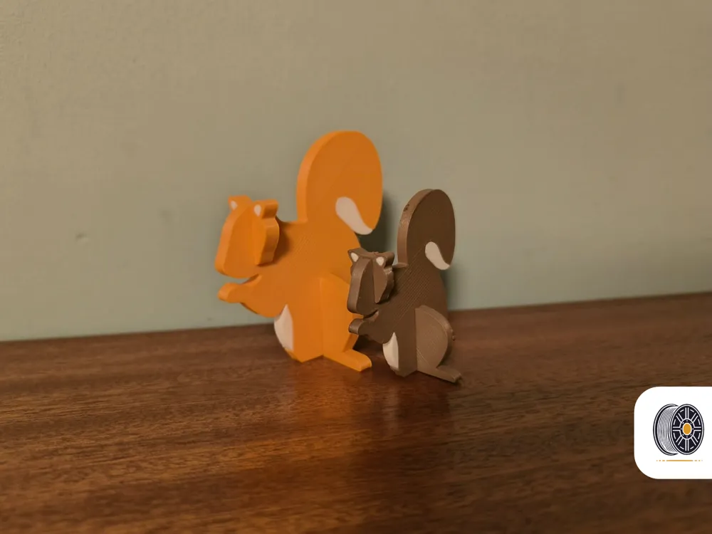 Cute Squirrel Kit Card | AMS Ready, two sizes by Mike.stl - MakerWorld