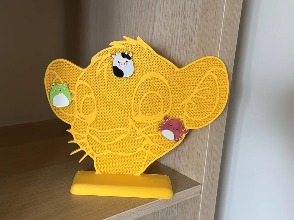Simba Pin Board - Free 3D Print Model - MakerWorld