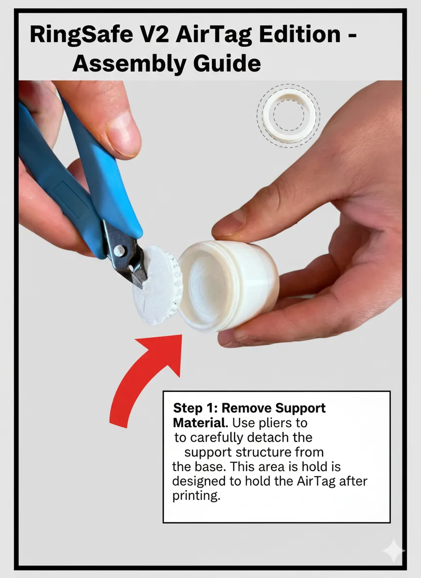 RingSafe V2 AirTag Edition - Free 3D Print Model - MakerWorld