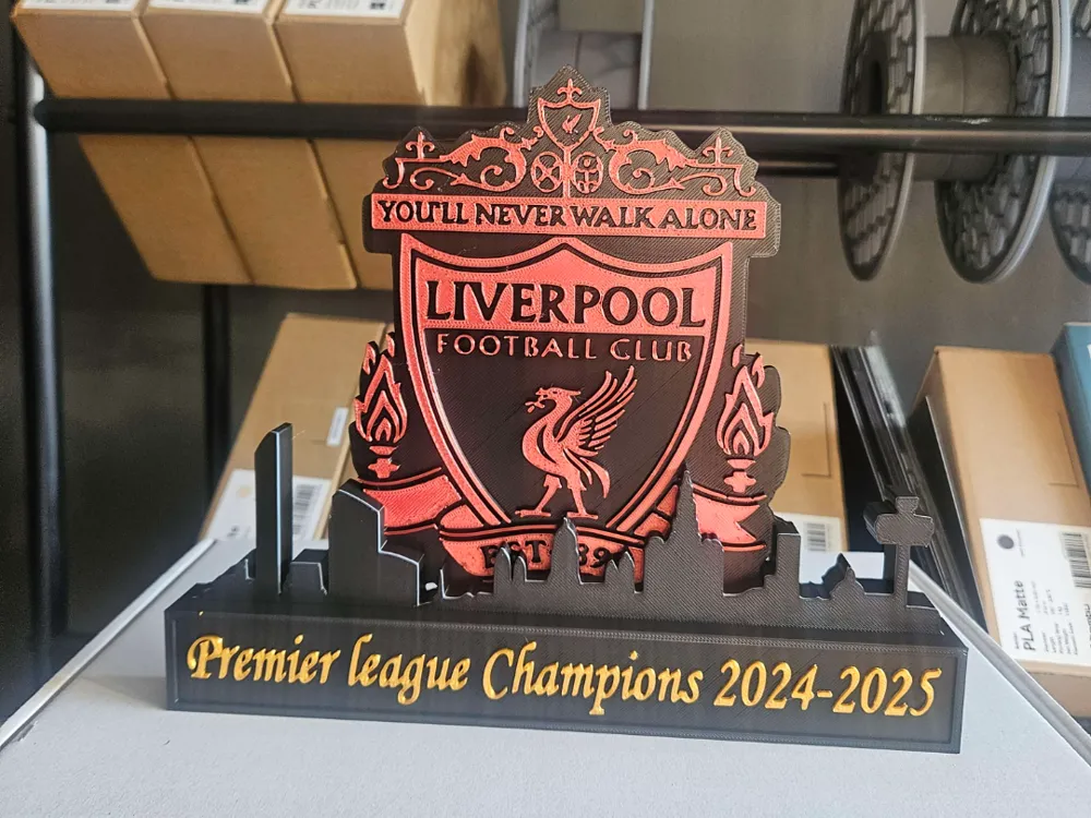 Liverpool FC Champions 2024-2025 with skyline by Jessie_3d_art ...