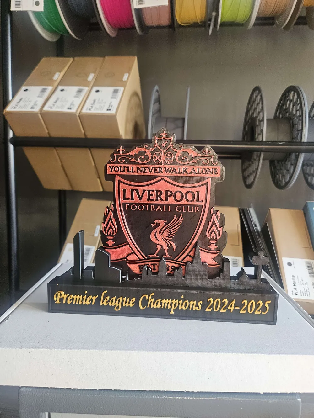 Liverpool FC Champions 2024-2025 with skyline by Jessie_3d_art ...