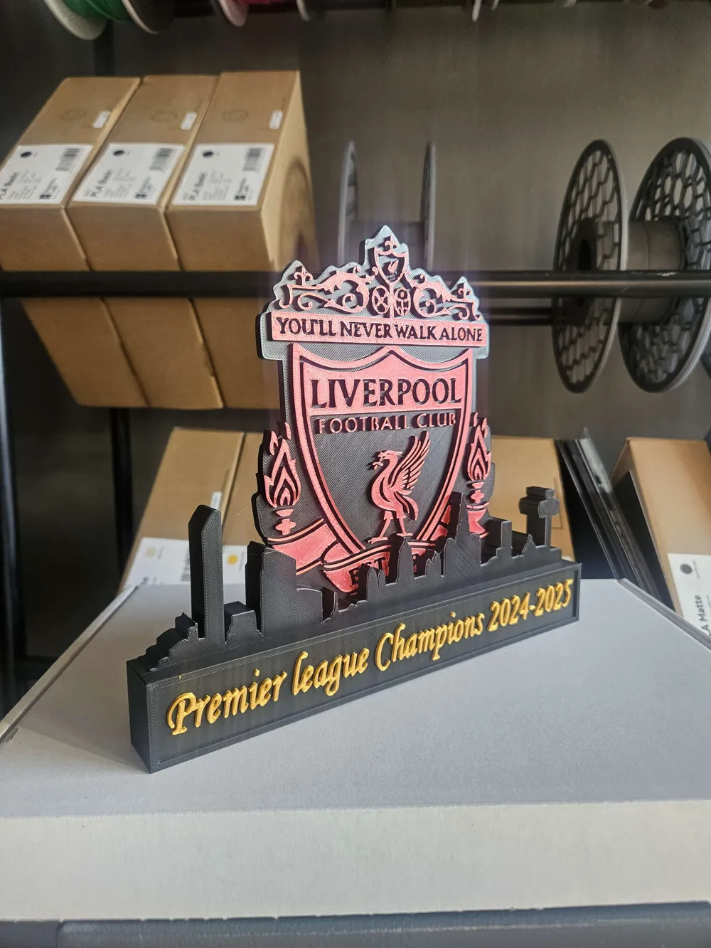 Liverpool FC Champions 2024-2025 with skyline by Jessie_3d_art ...