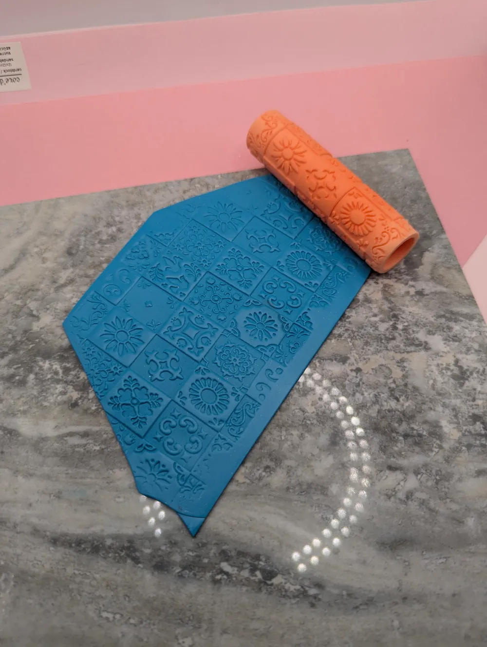 Talavera Mexican Tile Texture Roller V1 by CutterSTL MakerWorld ...