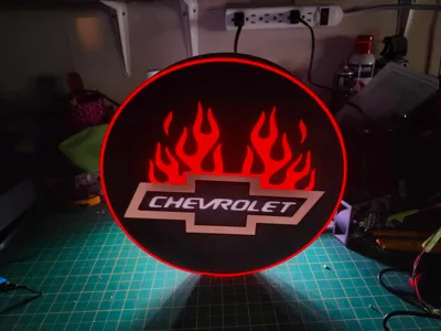 Chevy Logo Light Box by Future Canada - MakerWorld