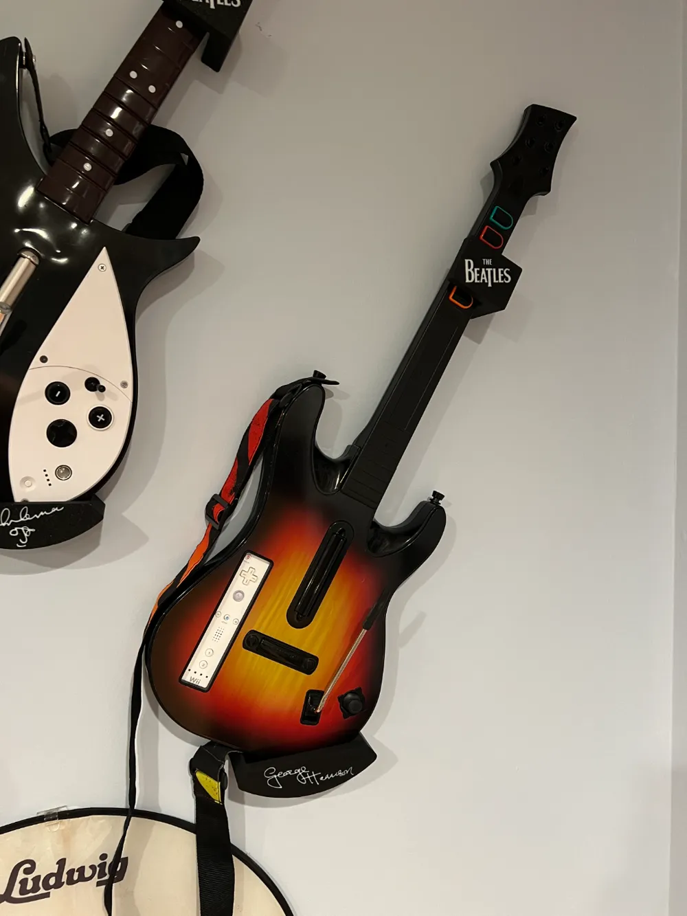 Beatles Rock Band / Guitar Hero Guitar Holders - Free 3D Print Model ...
