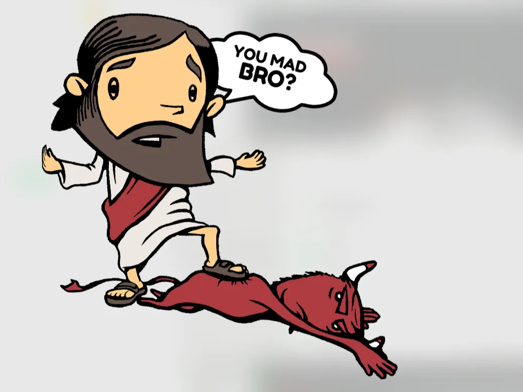 Jesús VS. Diablo ¿Estás enojado, hermano? - Modelo de impresión 3D ...