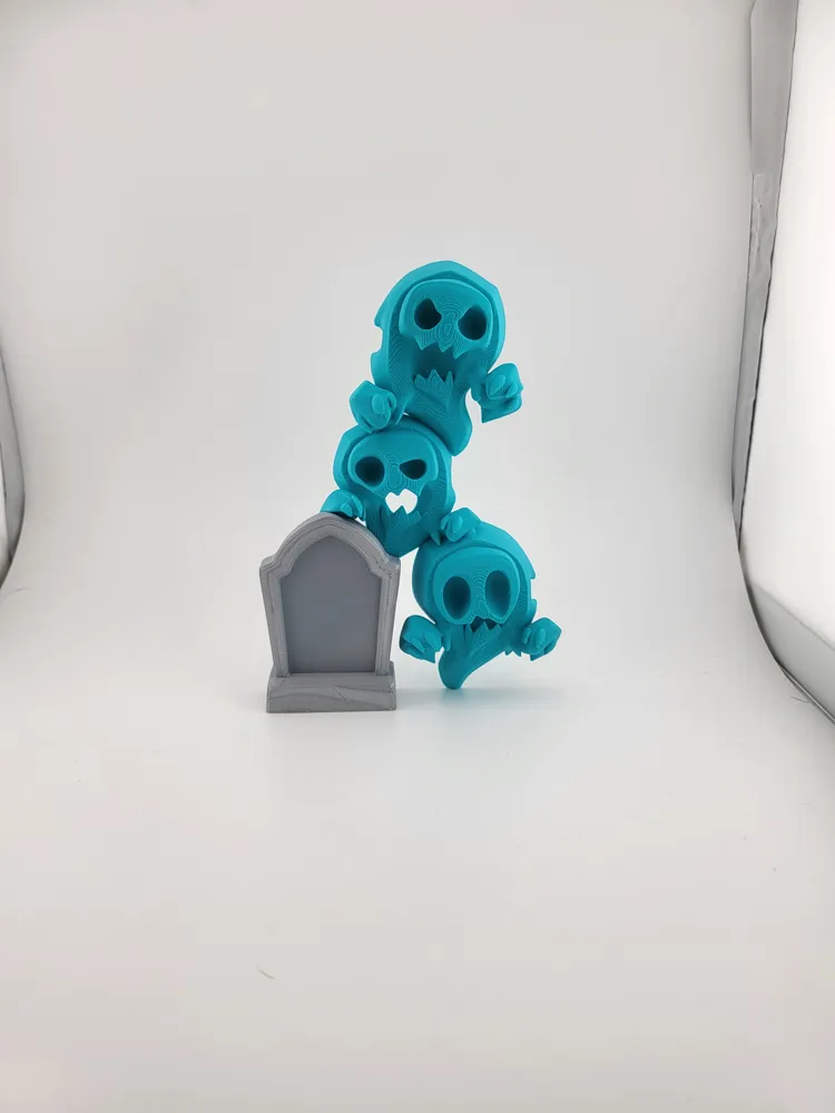 Stacked Ghosts & Grave Cute Haunted Display no ams by Mad power ...