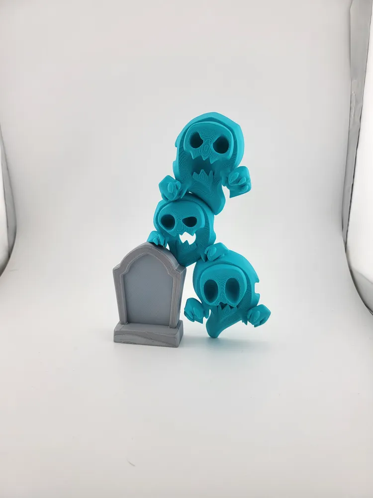 Stacked Ghosts & Grave Cute Haunted Display no ams by Mad power ...