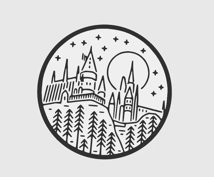 Hogwarts Lightbox by StickyBuns - MakerWorld