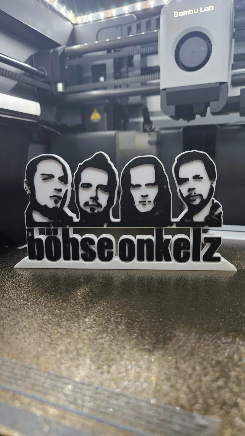 Böhse Onkelz Faces Logo by 5kyrunn3r - MakerWorld