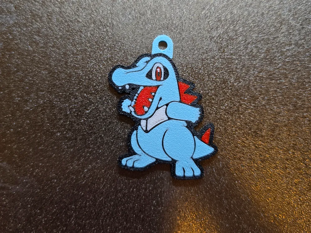 Pokemon Totodile Baby Keychain by Frankie - MakerWorld