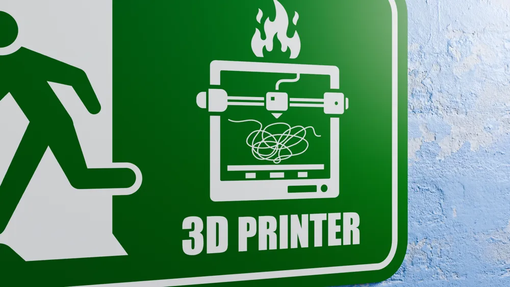 3D Printer Emergency Sign - Left Side Arrow Left - Free 3D Print Model ...