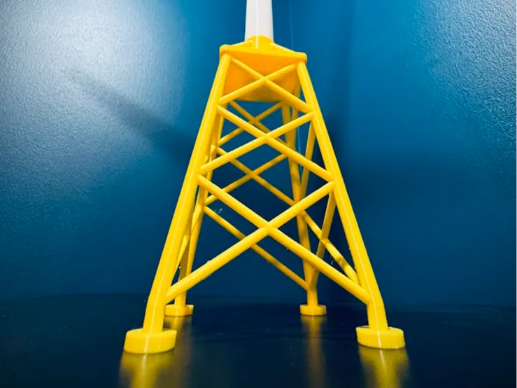 Offshore Wind Turbine Jacket Foundation Model by NorcoT MakerWorld ...