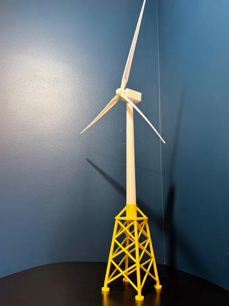 Offshore Wind Turbine Jacket Foundation Model By Norcot Makerworld Download Free 3d Models