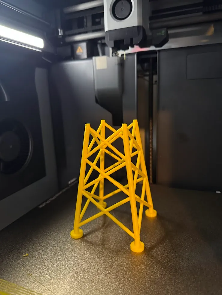 Offshore Wind Turbine Jacket Foundation Model by NorcoT - MakerWorld