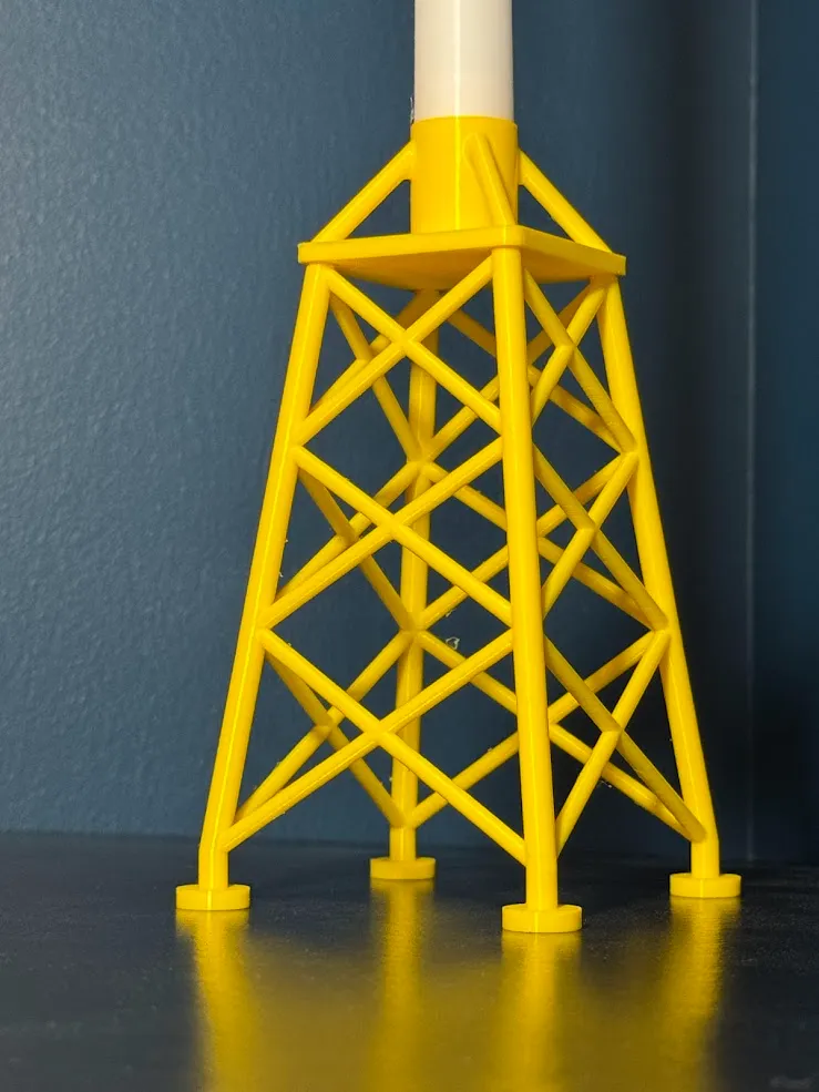 Offshore Wind Turbine Jacket Foundation Model by NorcoT - MakerWorld
