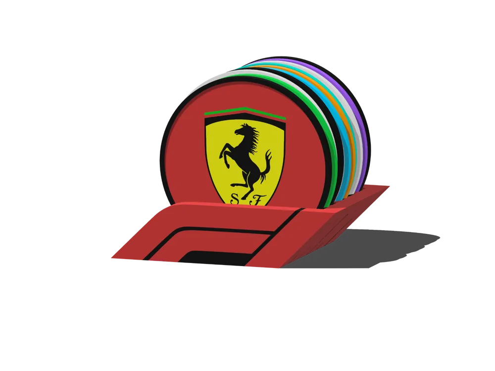 Formula 1 Coasters with Holder by DCprint - MakerWorld