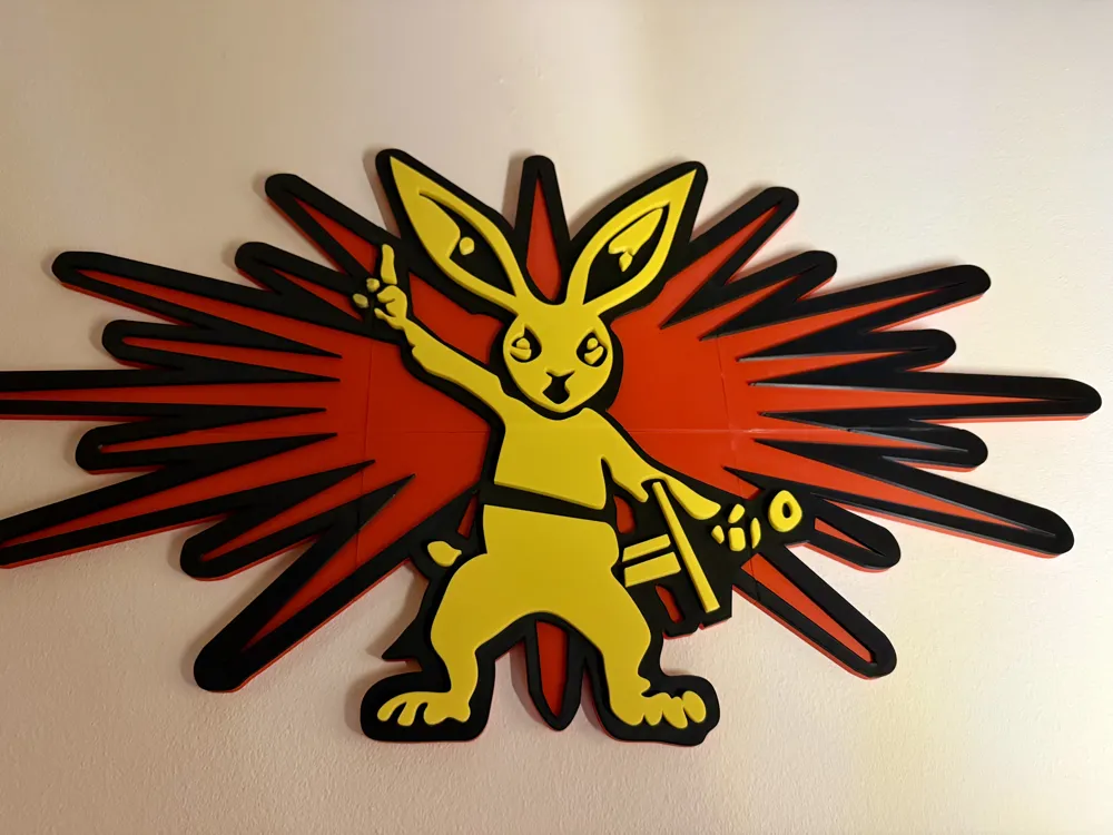 KCD Rabbit poster (wall art) - Free 3D Print Model - MakerWorld
