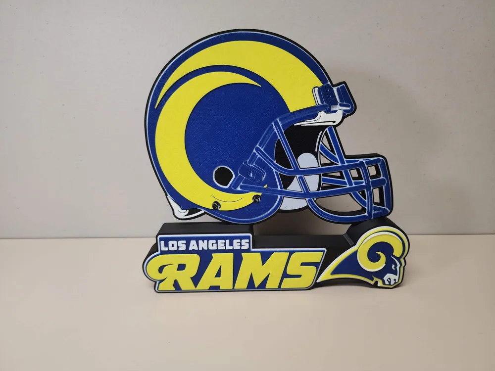 Los Angles Rams Wall or Desk Display by briankstan - MakerWorld