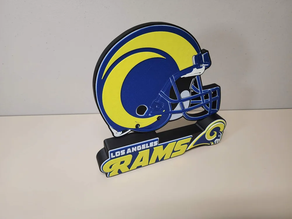 Los Angles Rams Wall or Desk Display by briankstan MakerWorld: Download ...