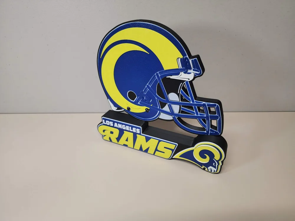 Los Angles Rams Wall or Desk Display by briankstan - MakerWorld