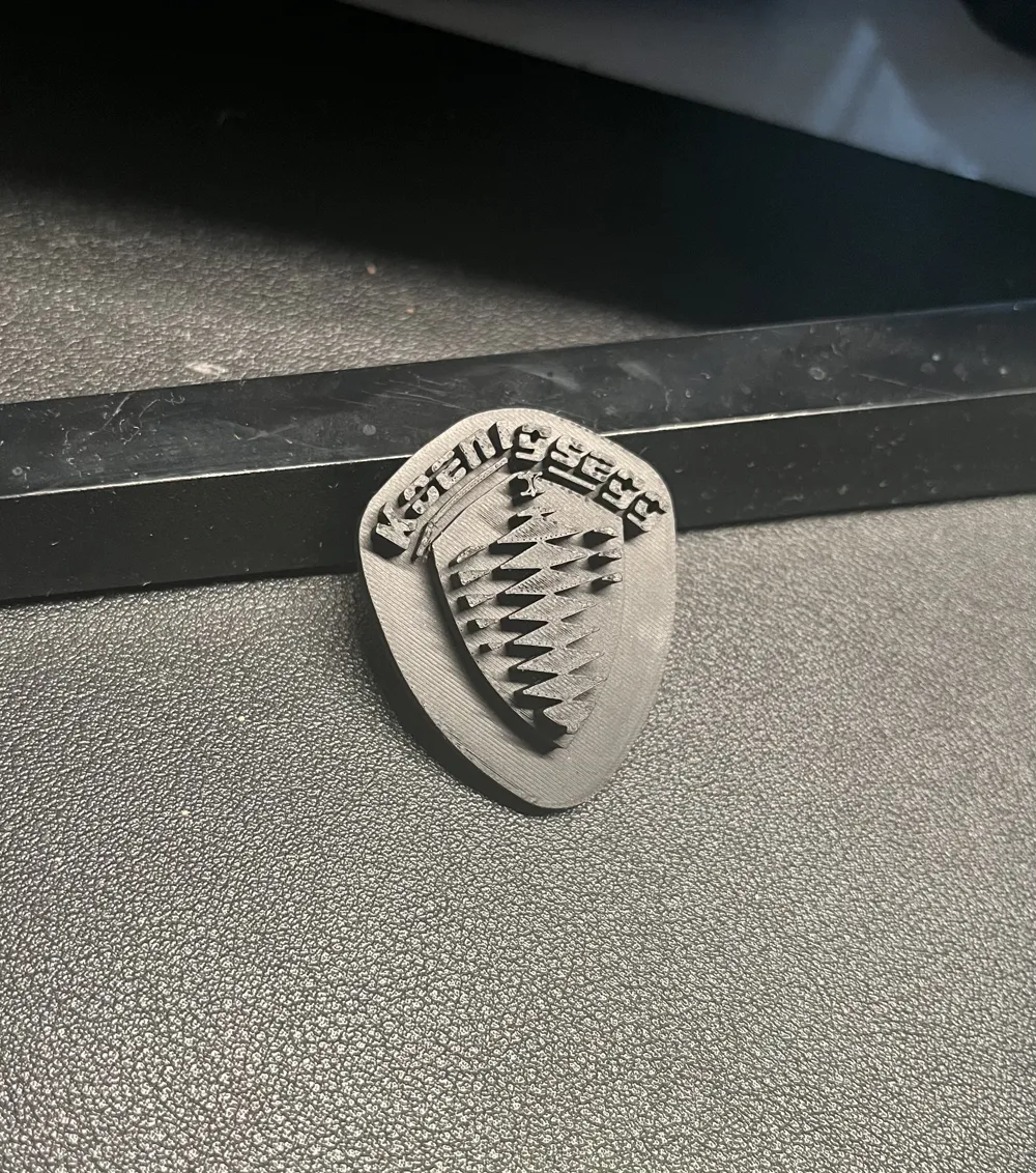 Koenigsegg Badge - Free 3D Print Model - MakerWorld