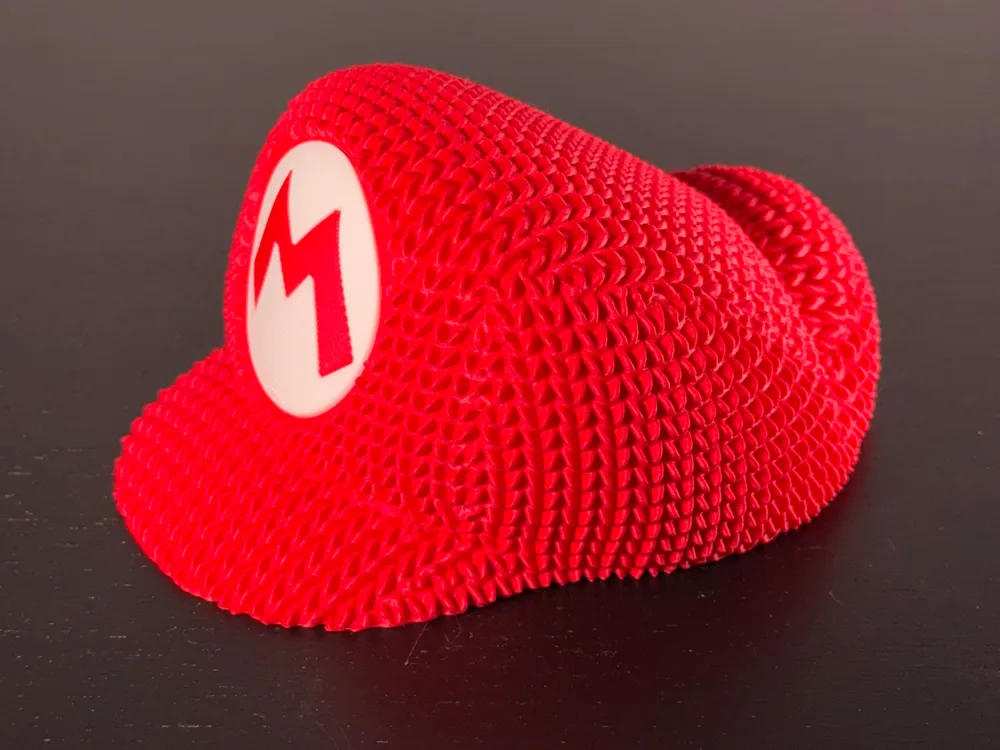 Cute Knitted Super Mario Cap by McG3D Designs MakerWorld: Download Free ...