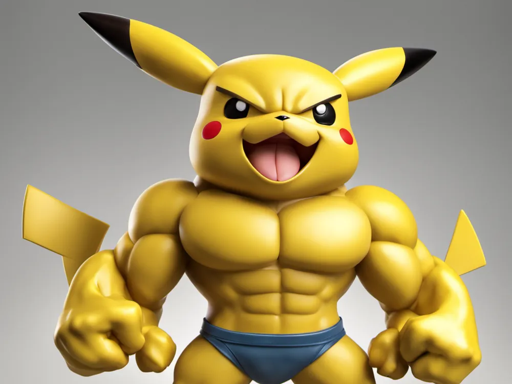 Buff Pikachu – The Ultimate Thunder Titan by GM 3D Print - MakerWorld