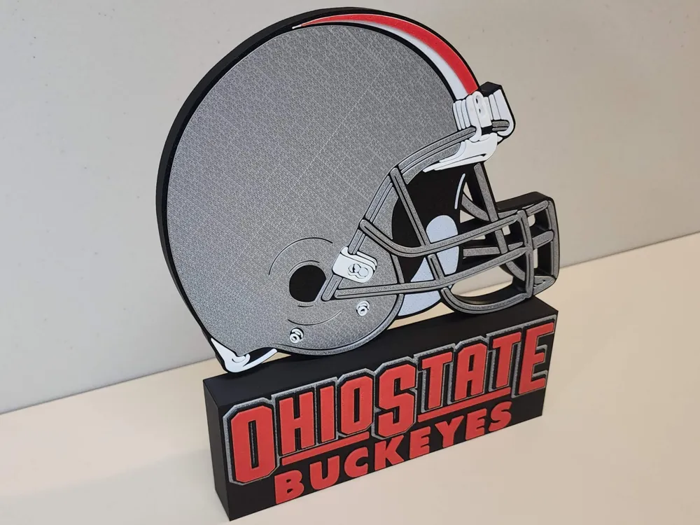 Ohio State Buckeyes Wall or Desk Display - Free 3D Print Model - MakerWorld