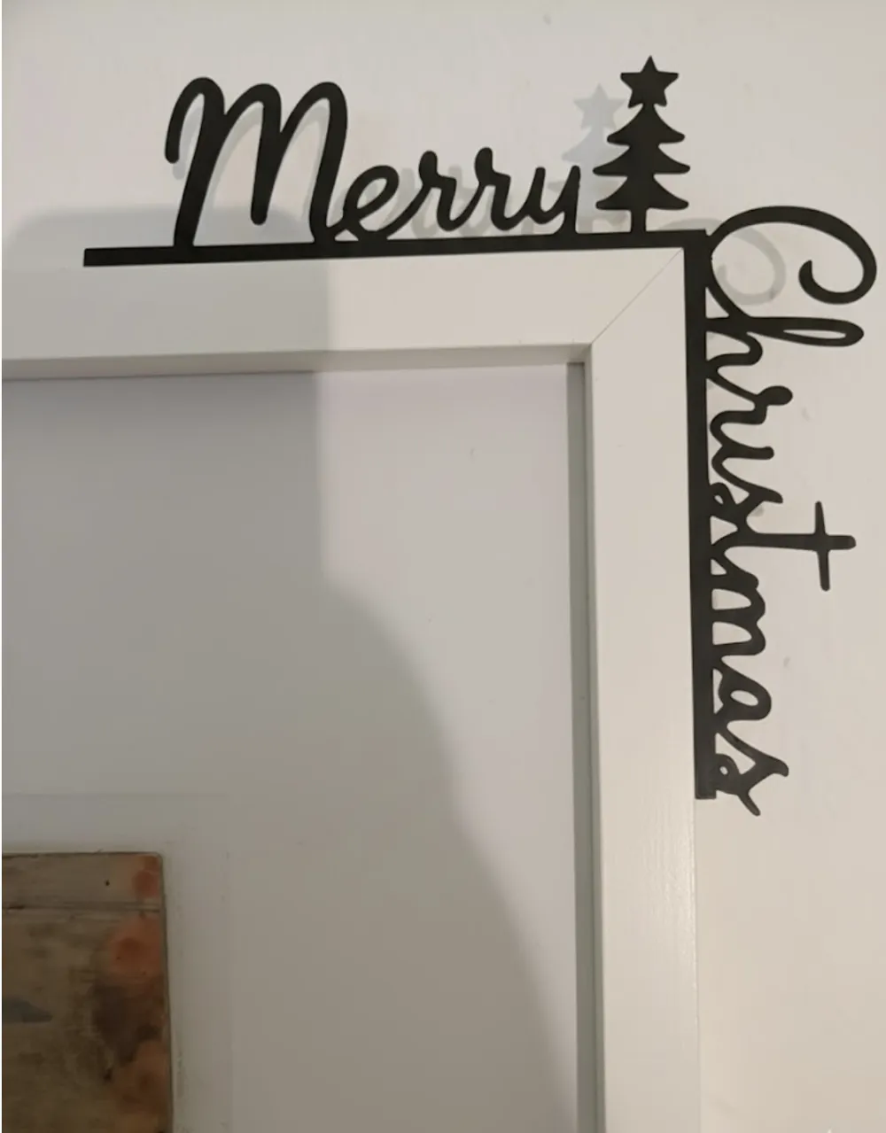 "Merry Christmas" Door Frame Decoration (90° Corner Design) I - Free 3D Print Model - MakerWorld