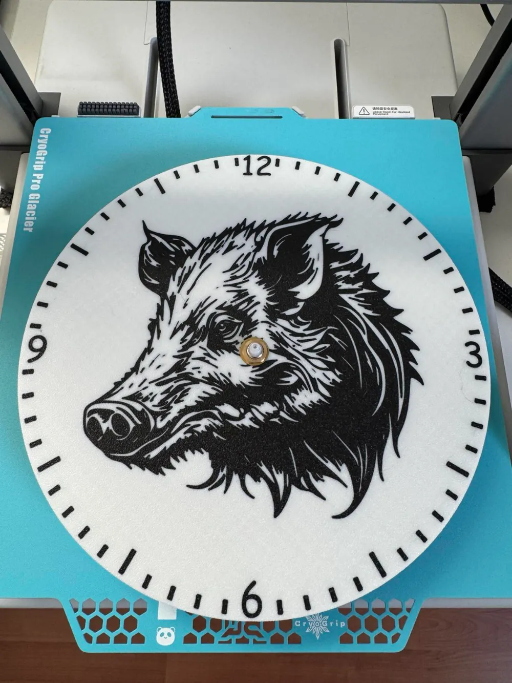 Wild boar clock by MI-KA 3D - MakerWorld