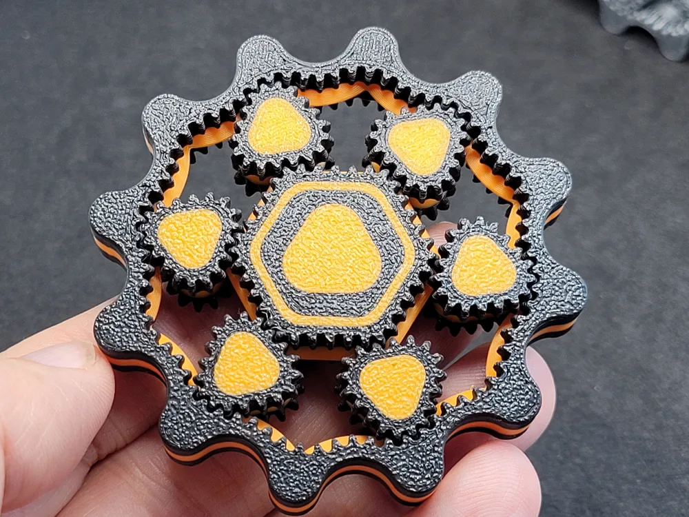 Fidget de Engrenagem Triangular - giro ultrarrápido - Modelo gratuito ...